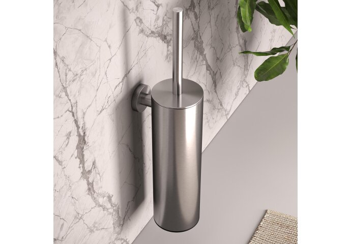 Toiletborstelset Brauer Brushed Wandmontage met PVD coating Geborsteld RVS